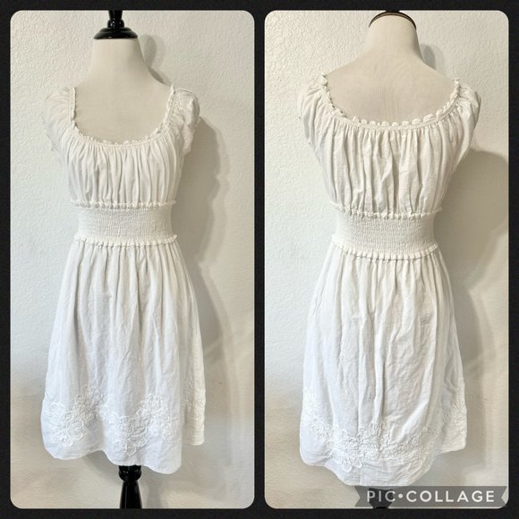 Studio M | Dresses | Y2k Studio M White Milkmaid Dress | Poshmark